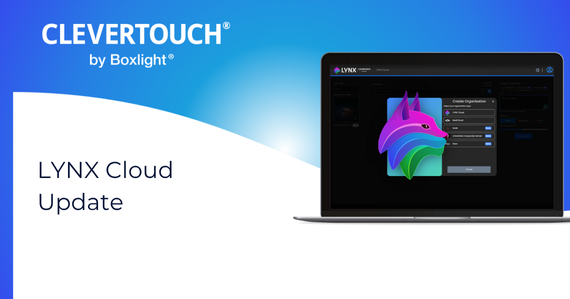 Mise à jour du cloud LYNX - Clevertouch Technologies France